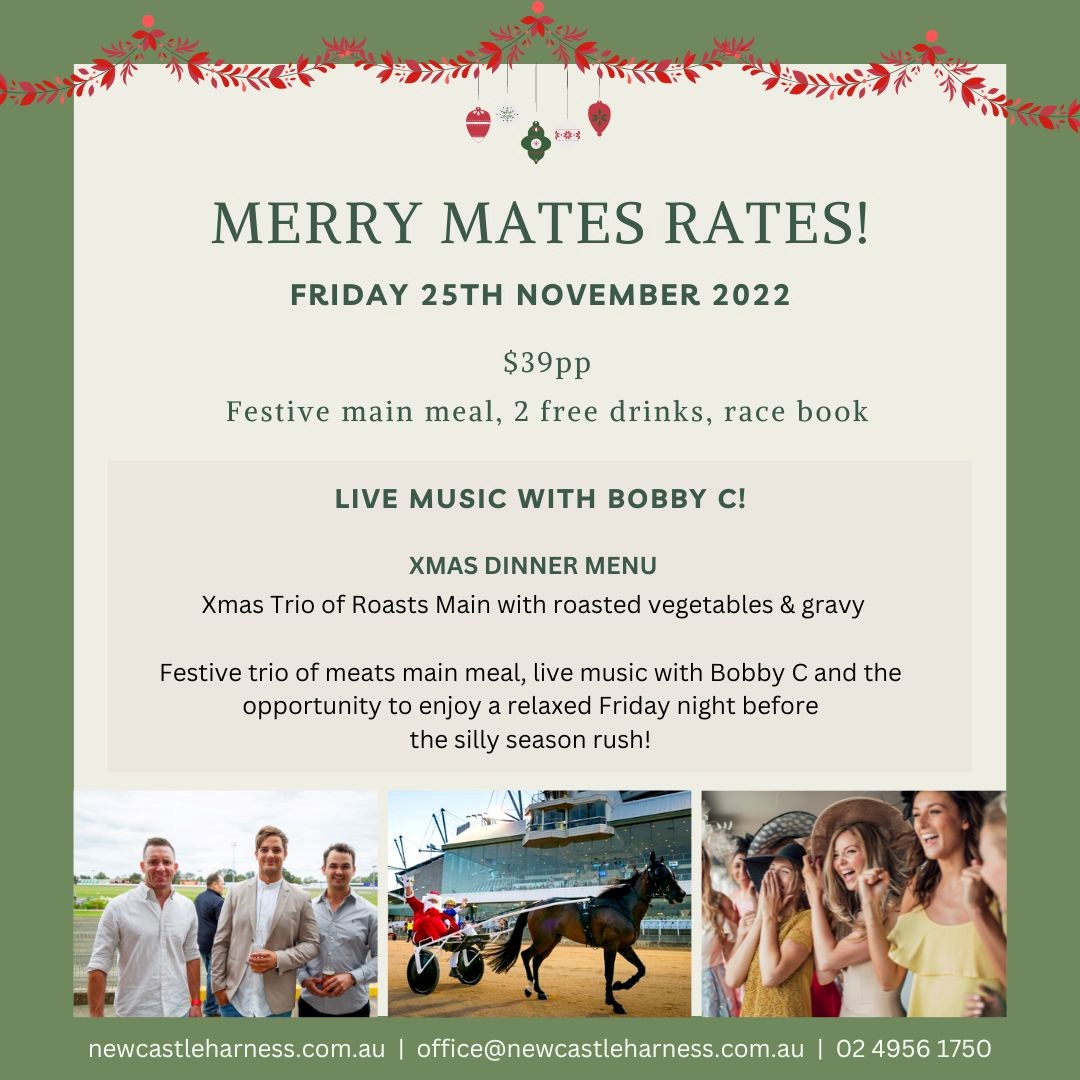 Early Bird Xmas Race Night » Newcastle Harness Racing Club